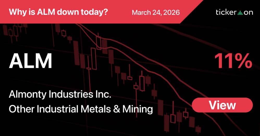 Why Is Almonty Industries Inc. (ALM) Stock Down -11.00% Today?