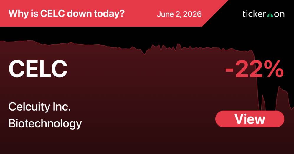 Why Is Celcuity (CELC) Stock Down -22% Today?