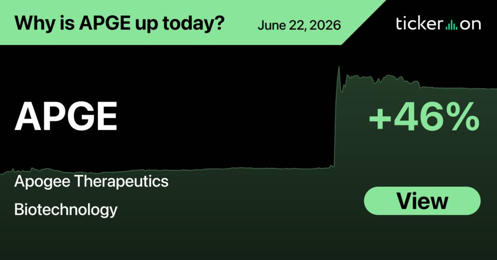 Why Is Apogee Therapeutics (APGE) Stock Up +46% Today?